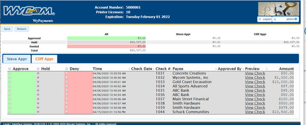 Wycom WyPayments Payment Approval Module – Progressive Business Systems ...
